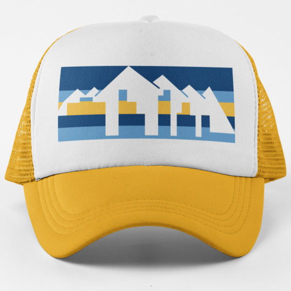 Accessories | New Denver Nuggets Skyline Redux Foam Trucker Mesh Snapback Hat 2tone Golden ...